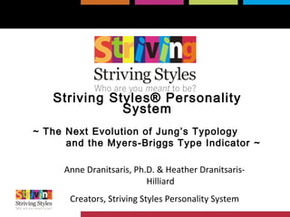 Evolution of Jung's Typology and the MBTI | PPT