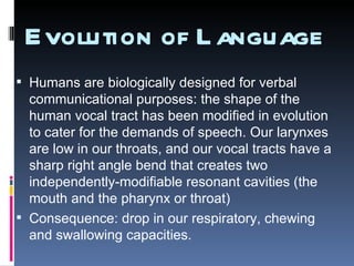 Evolution of language | PPT