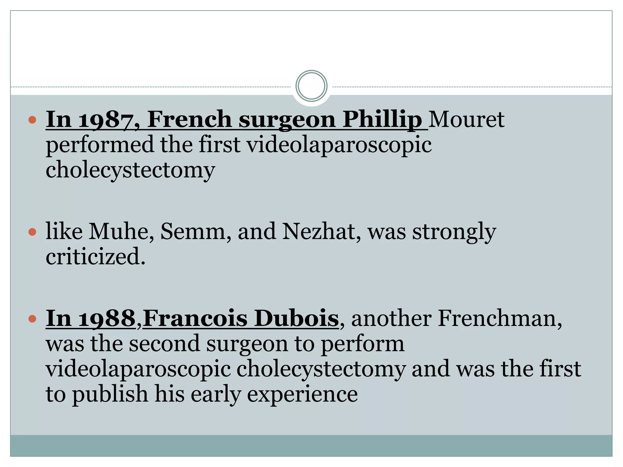 Evolution of laparoscopic surgery and laparoscopic instruments | PPTX