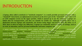 Evolution of laptops | PPTX