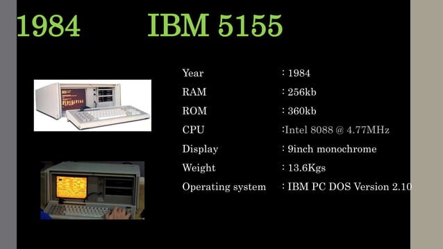 Evolution of laptops | PPTX