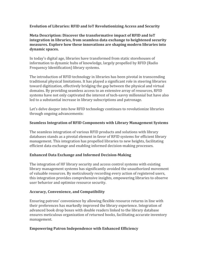 Evolution of Libraries- RFID and IoT Revolutionizing Access and Security - blog Done.pdf
