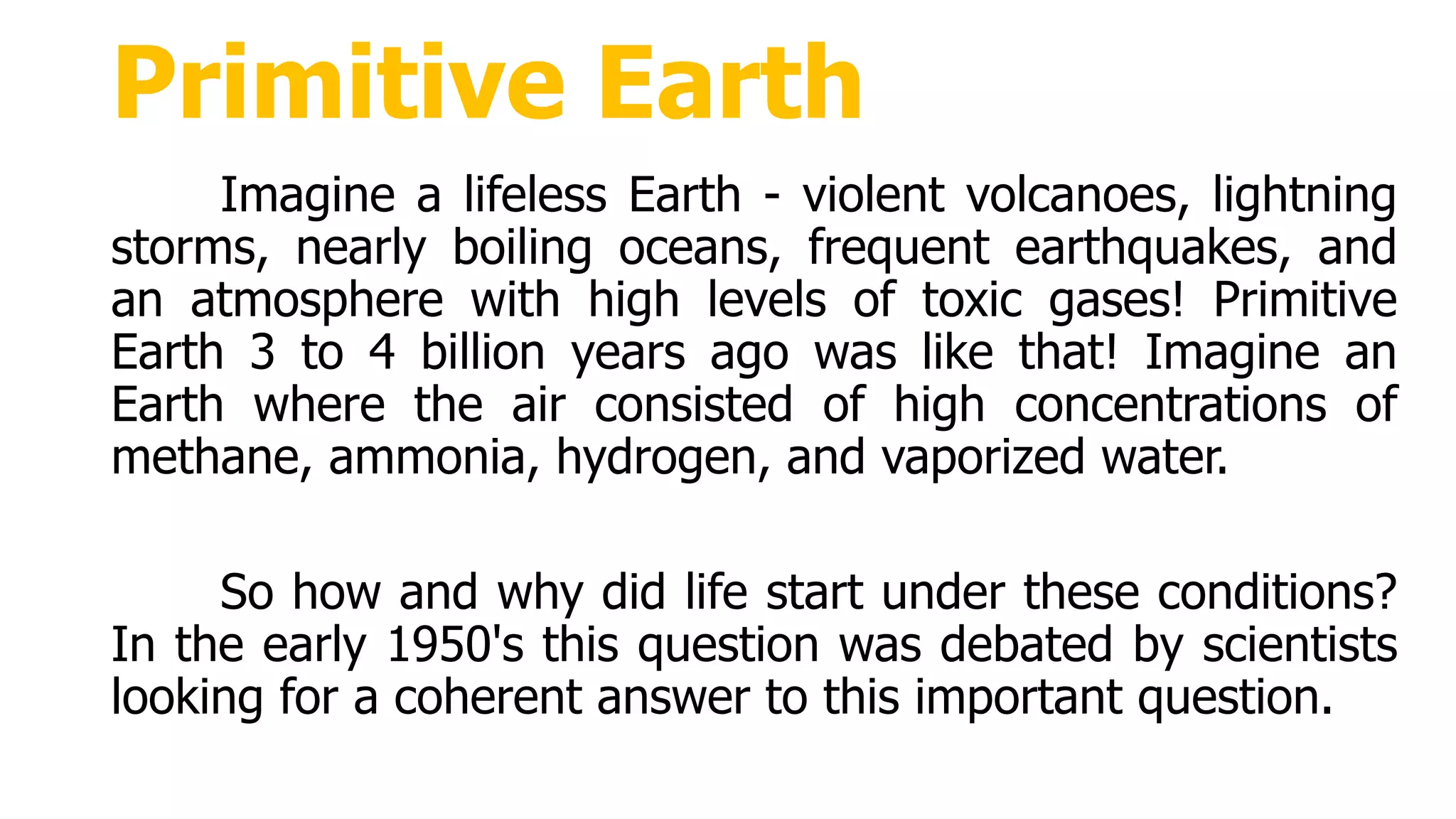 Evolution of life theories | PPTX