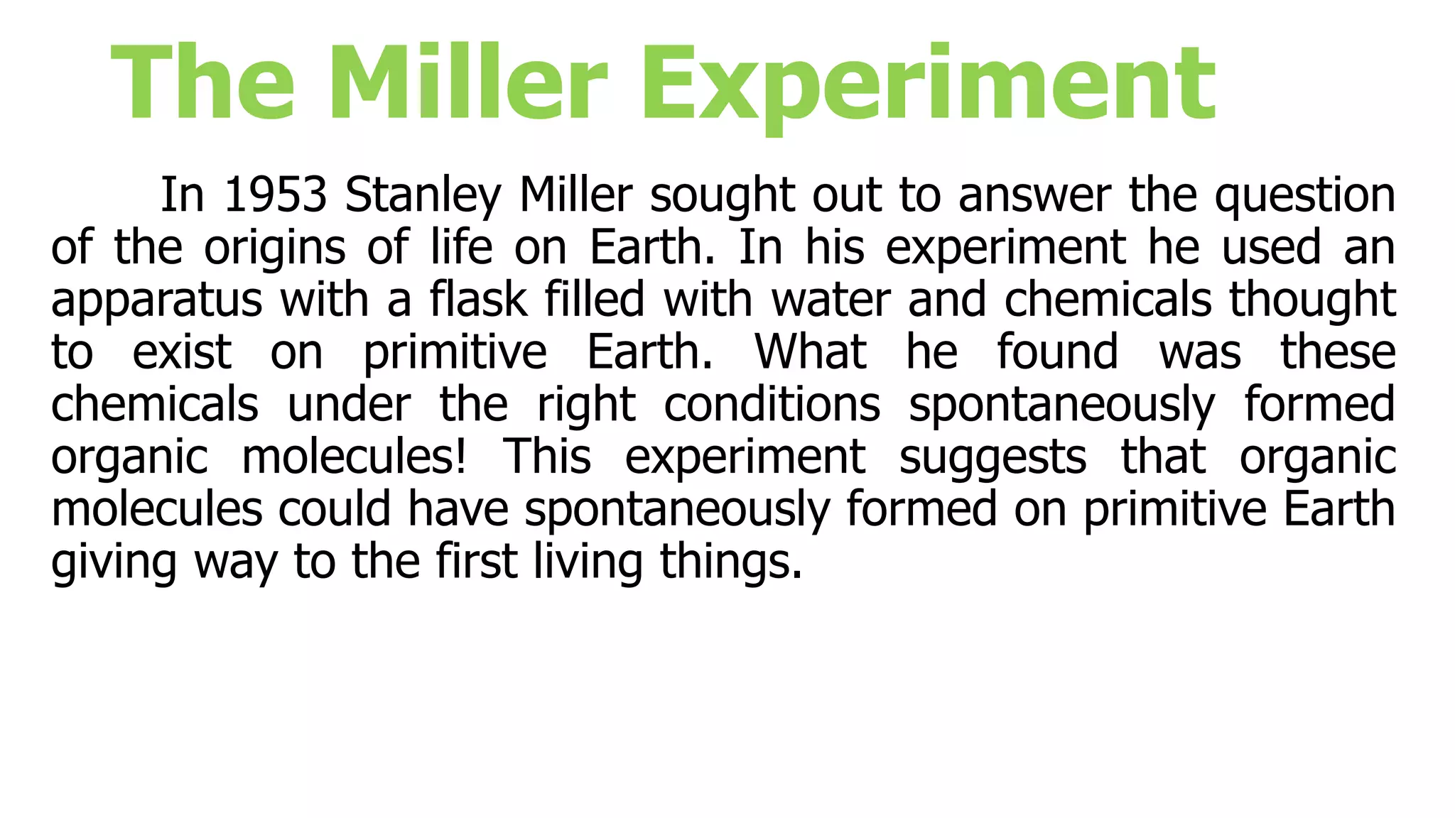 Evolution of life theories | PPTX