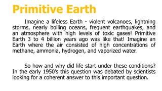 Evolution of life theories | PPTX