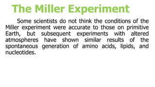 Evolution of life theories | PPTX