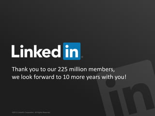 Evolution of the LinkedIn homepage (2003-2013) | PPT