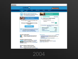 Evolution of the LinkedIn homepage (2003-2013) | PPT