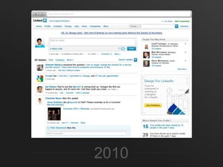 Evolution of the LinkedIn homepage (2003-2013)