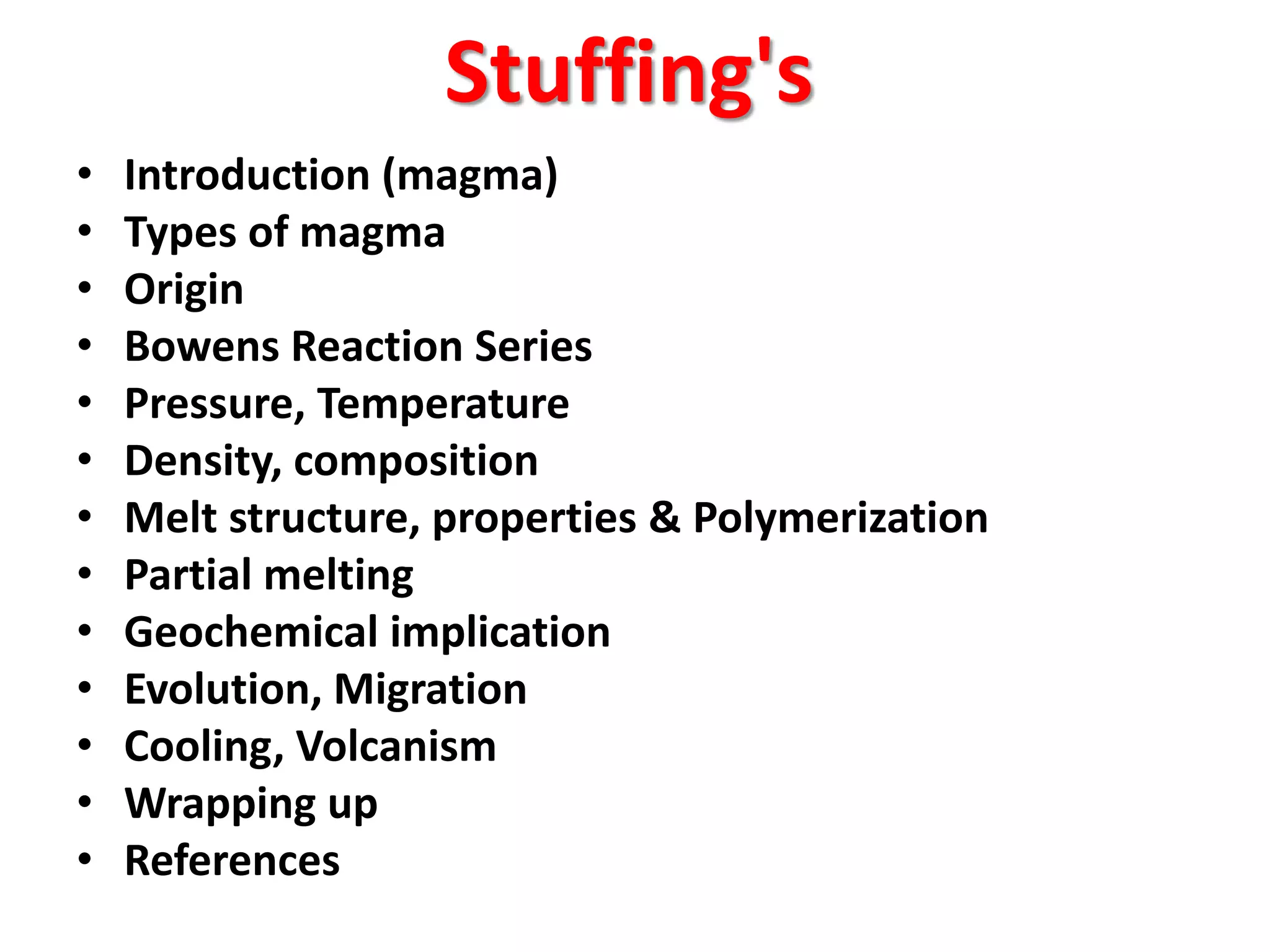 Evolution of magma | PPTX