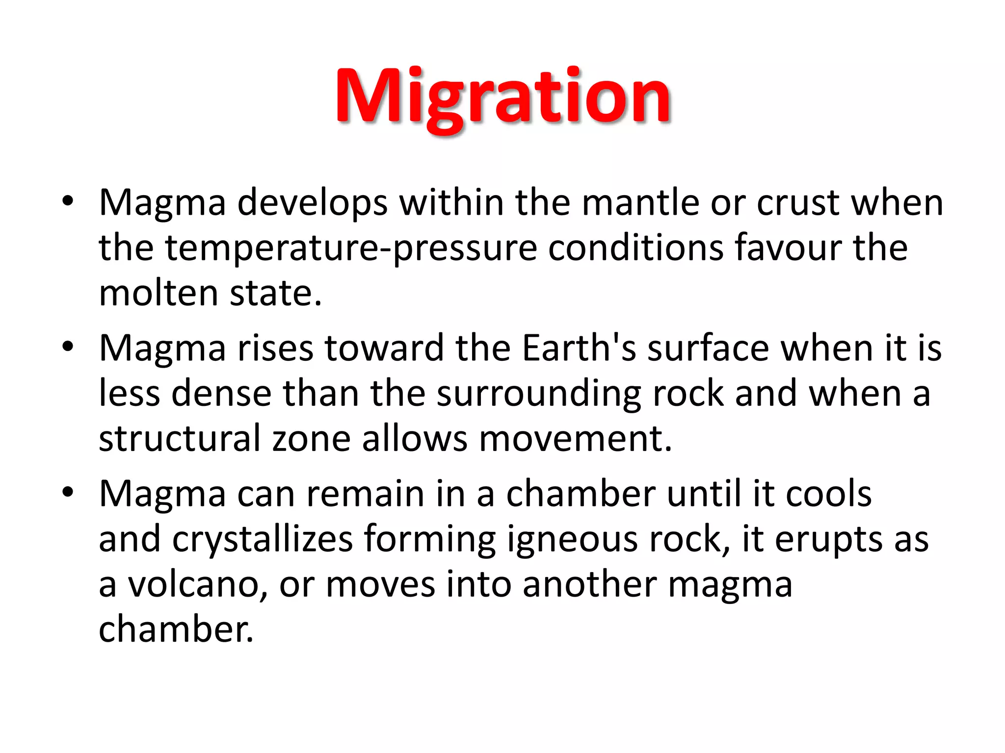 Evolution of magma | PPTX