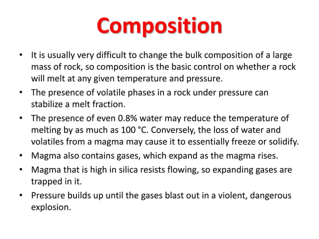 Evolution of magma | PPTX
