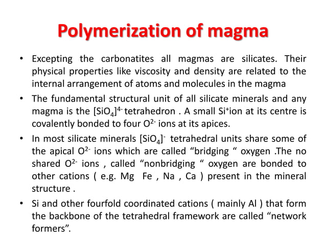 Evolution of magma | PPTX