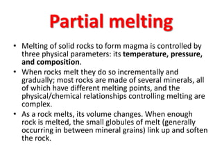 Evolution of magma | PPTX
