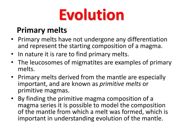Evolution of magma | PPT