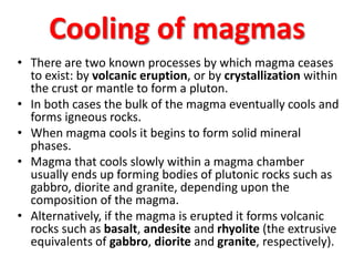 Evolution of magma | PPTX