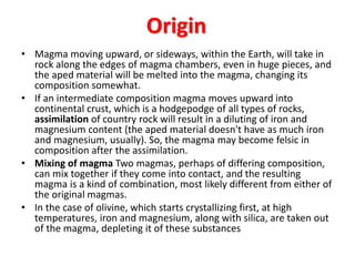 Evolution of magma | PPTX
