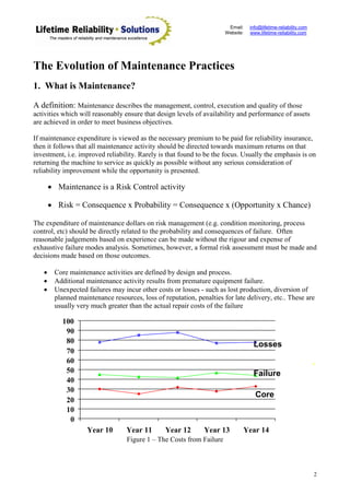 Evolution of maintenance_practices | PDF | Business | Business and Finance