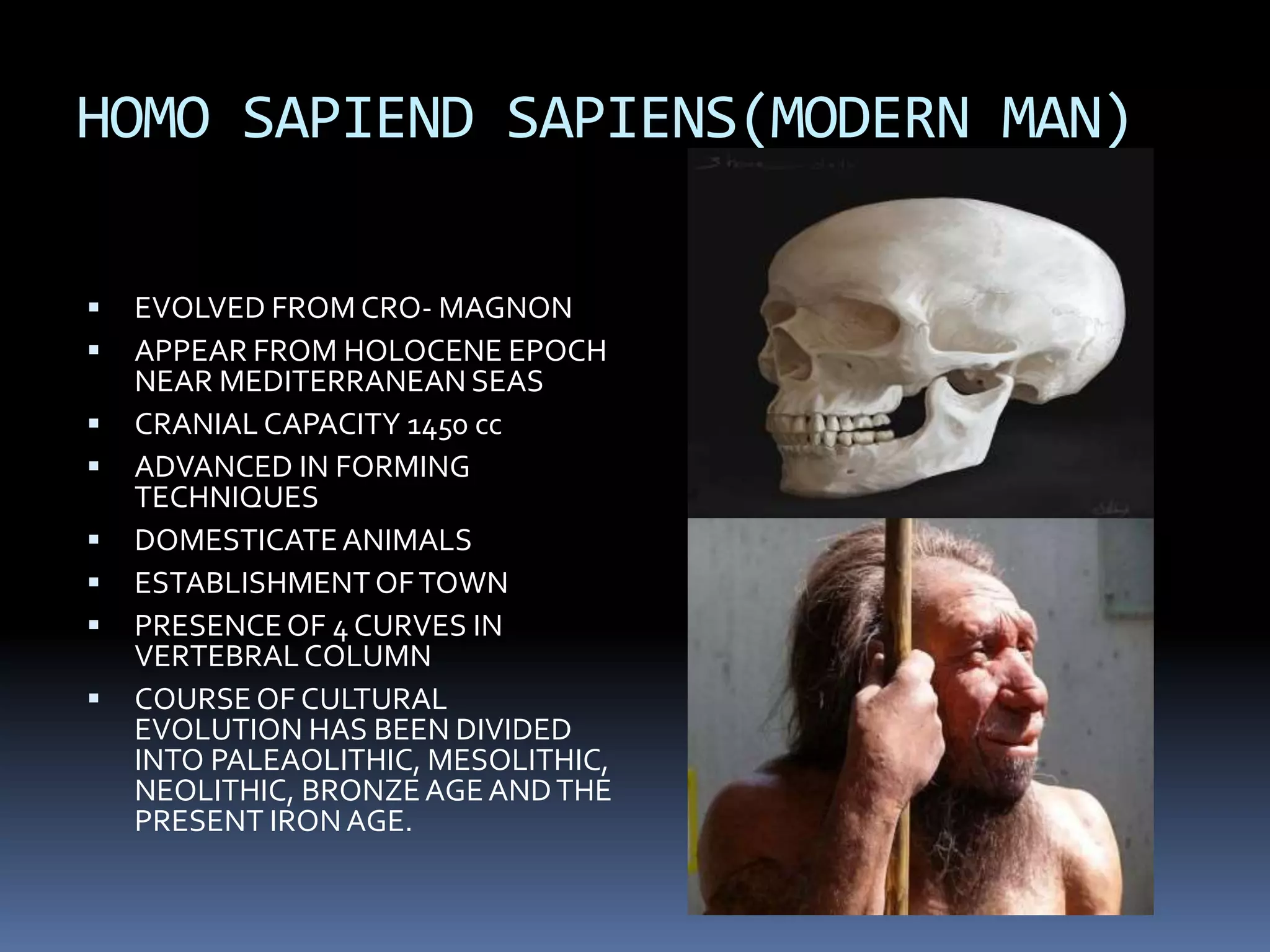 Evolution of man | PPTX