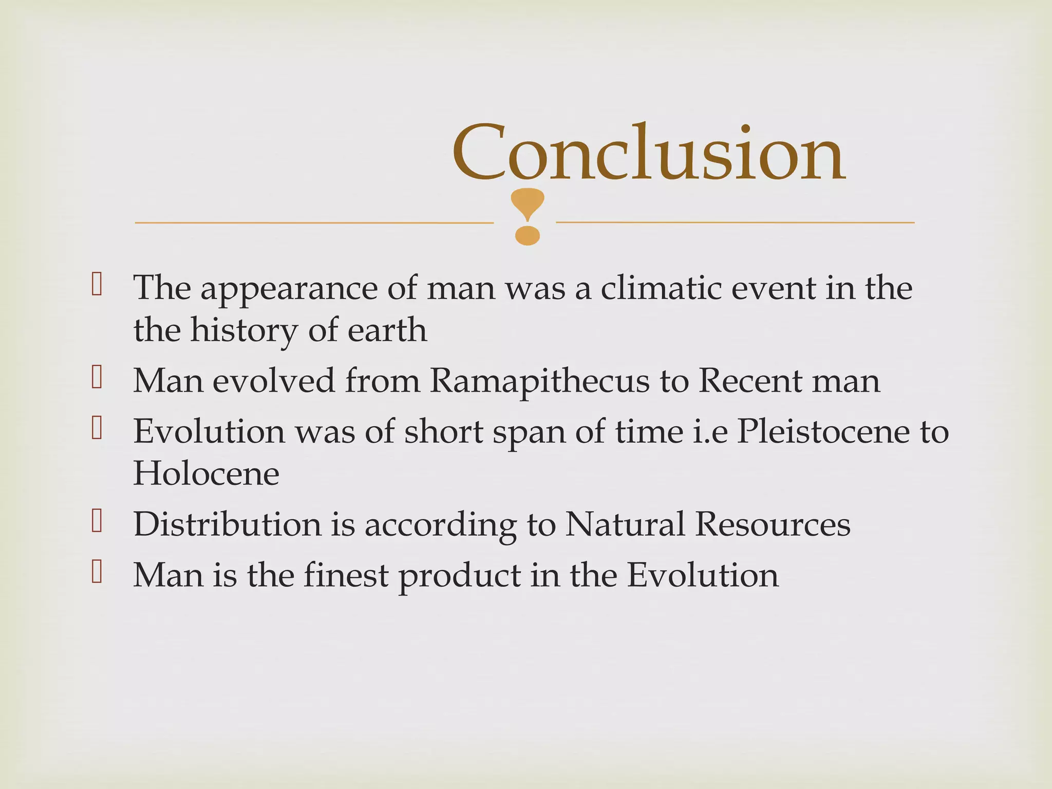 Evolution of man | PPT