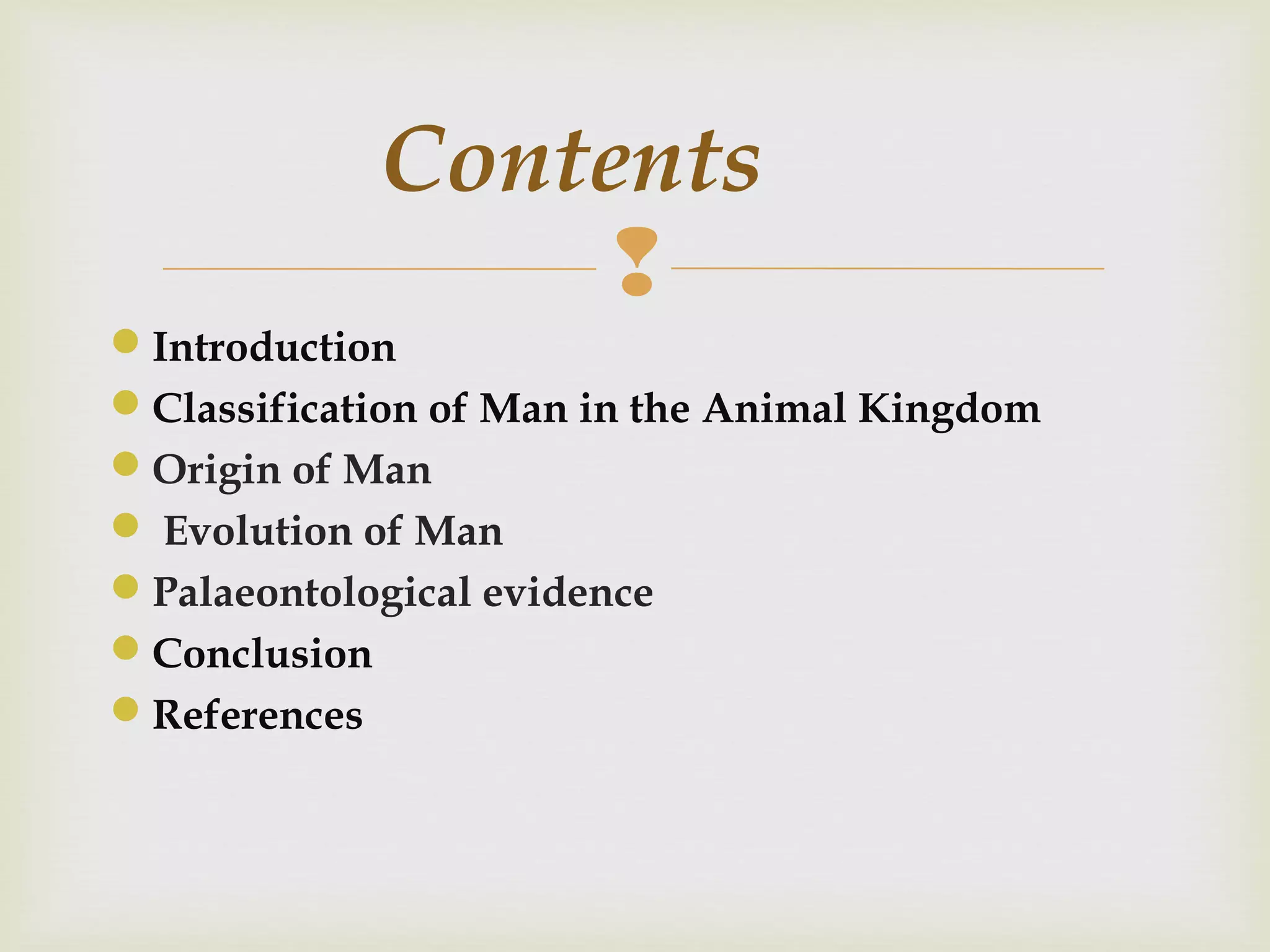 Evolution of man | PPT