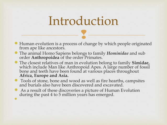 Evolution of man | PPT | Large Animals | Pets