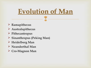 Evolution of man | PPT
