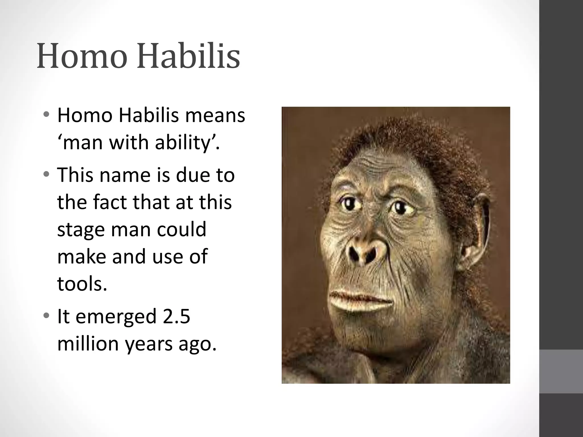 Evolution of Man (form one) | PPTX