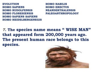 Evolution of Man | PPTX