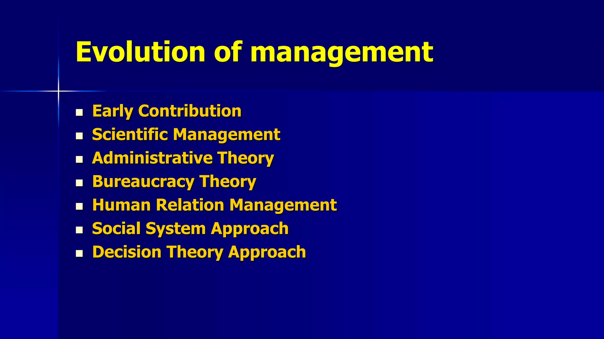Evolution of management | PPTX