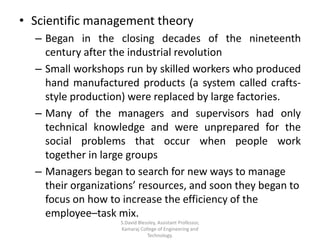 Evolution of management thought | PPTX