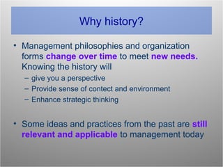 Evolution of management chapter 1 &2 | PPT