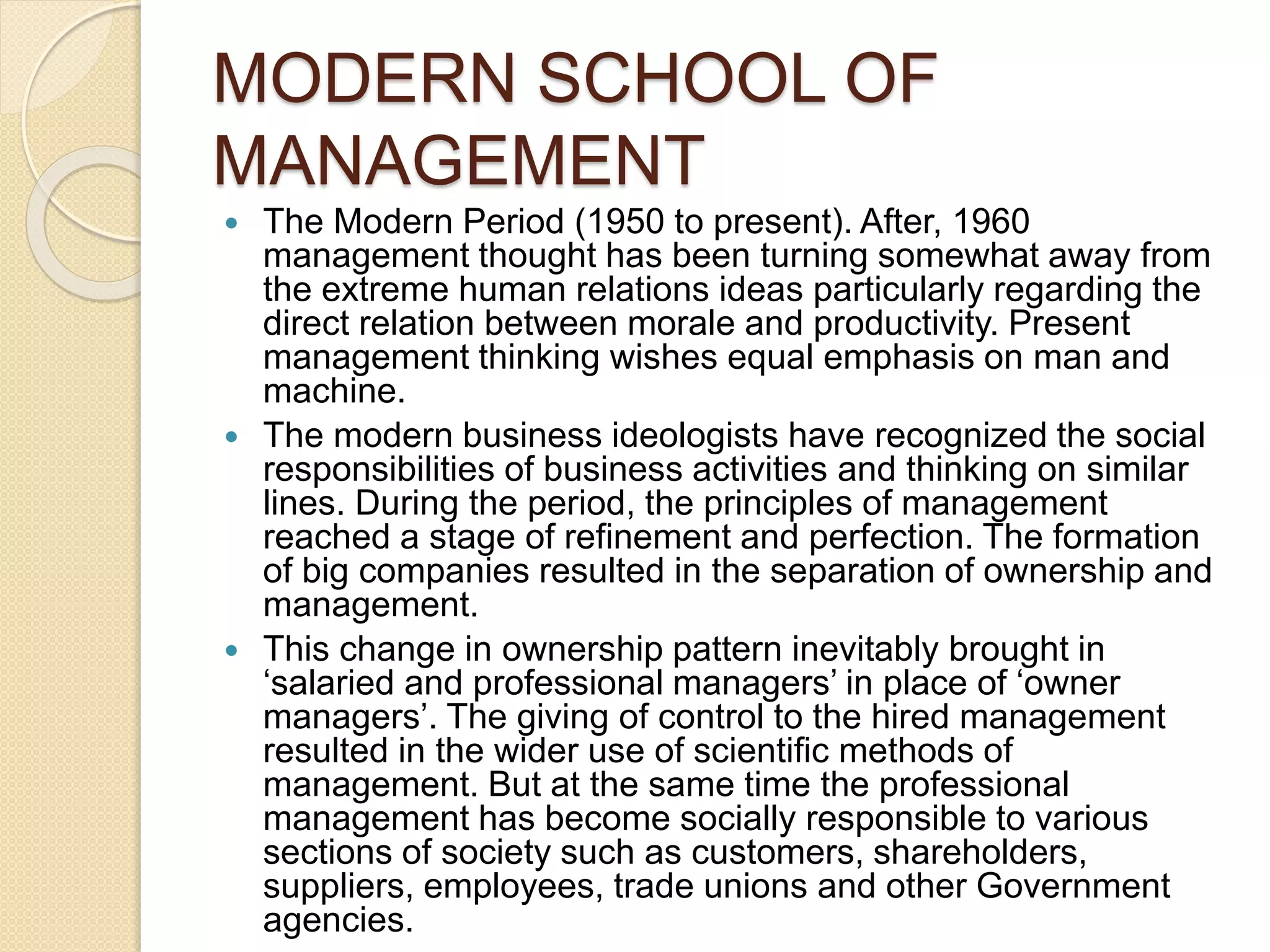 Evolution of management | PPTX