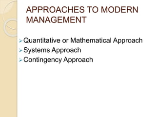 Evolution of management | PPTX