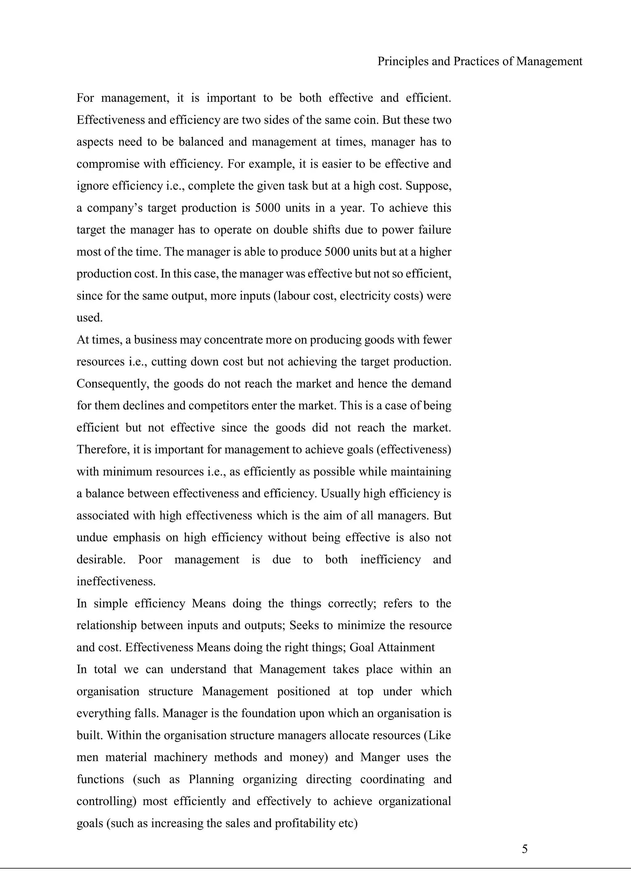 Evolution of Management text notes.pdf principles of Management | PDF