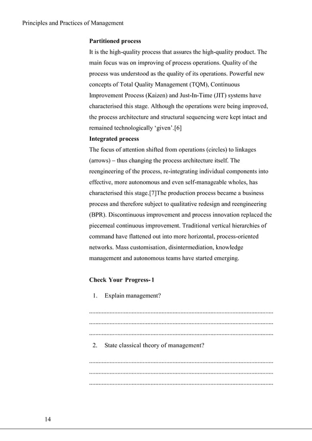 Evolution of Management text notes.pdf principles of Management | PDF