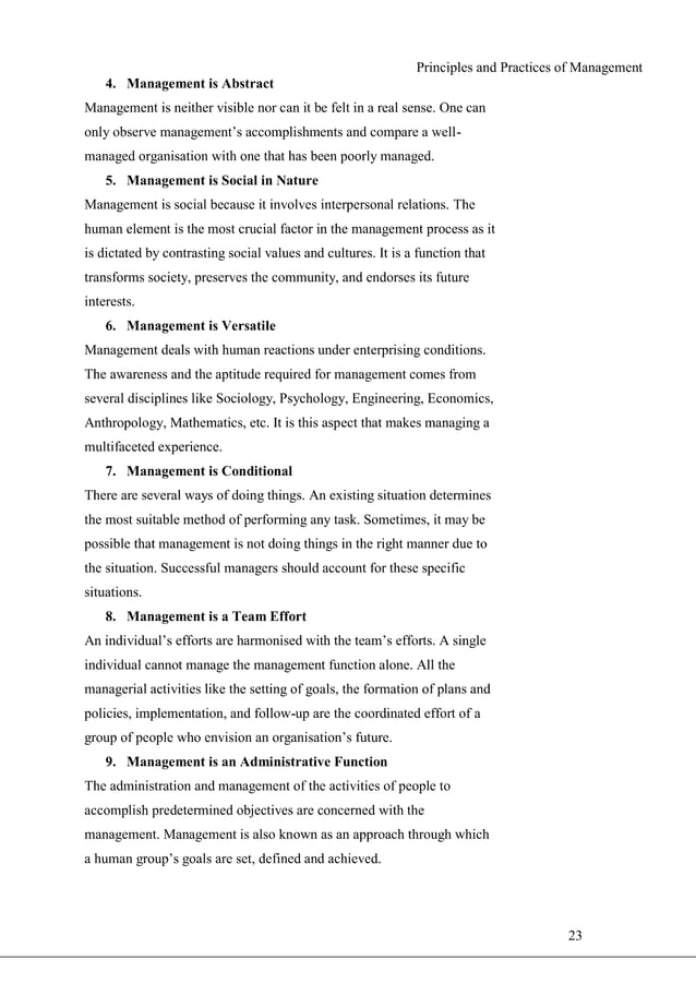 Evolution of Management text notes.pdf principles of Management | PDF