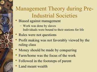 Evolution of management theories | PPT