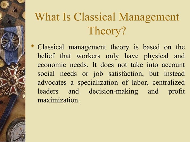Evolution of management theories | PPT