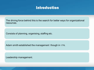 Evolution of management thought | PPT
