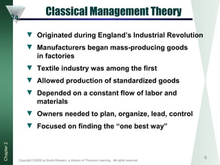 Evolution of management thought approaches to management | PPT