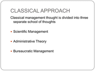 Evolution of management thoughts | PPTX