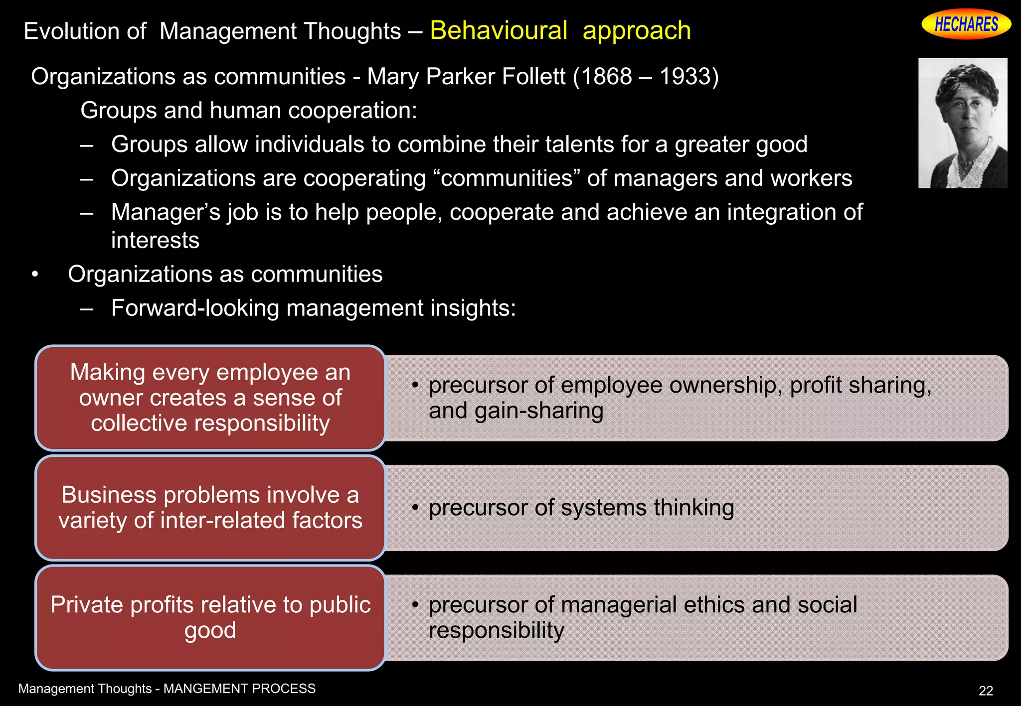 Evolution of management thoughts | PDF