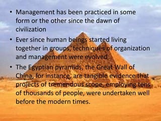 Evolution of management thoughts | PPTX