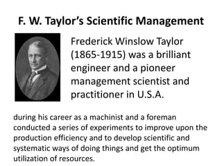 Evolution of management thoughts | PPTX