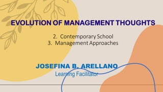 Evolution of Management Thoughts.pdf file | PPT
