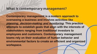 Evolution of Management Thoughts.pdf file | PPT