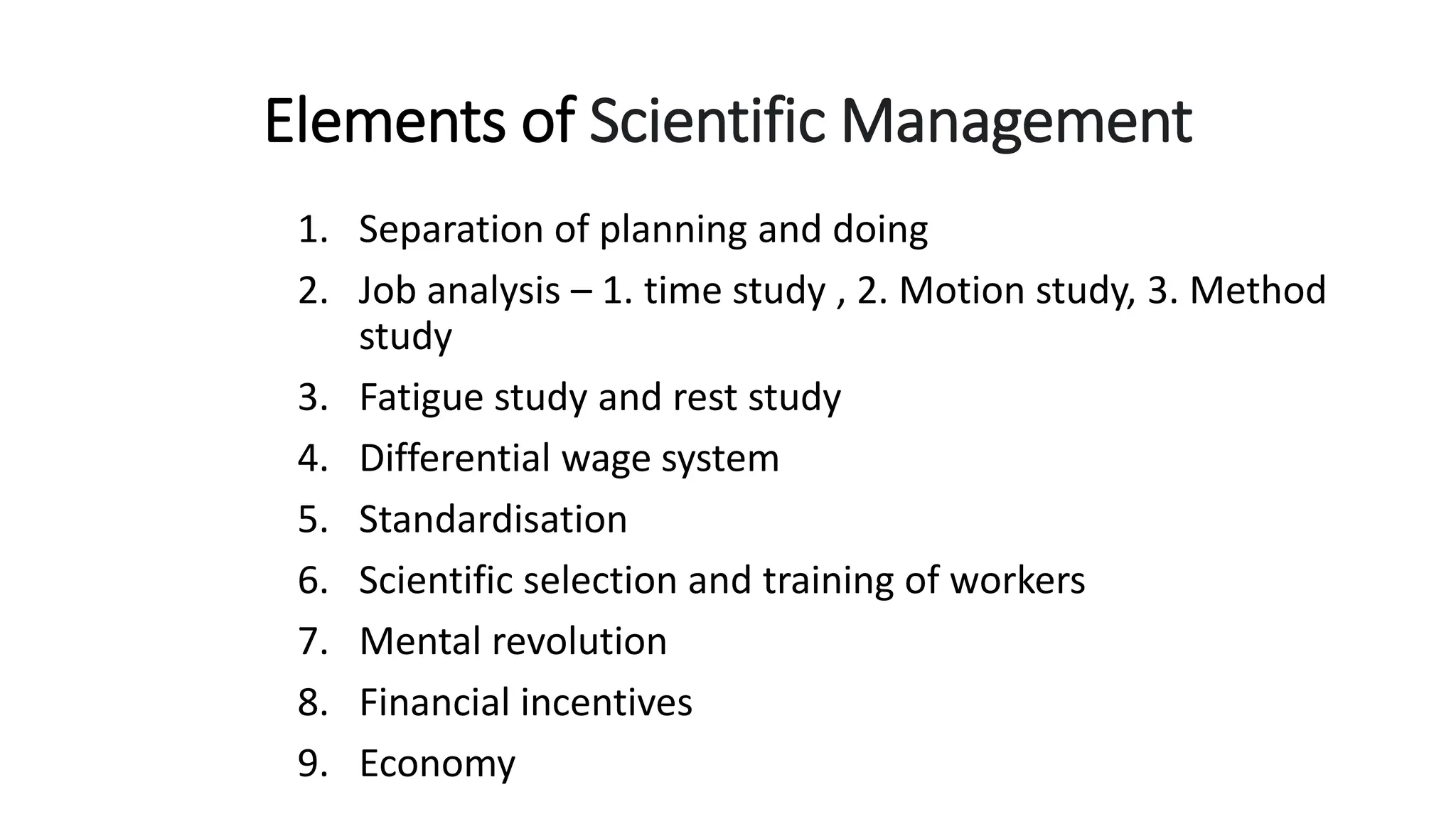 Evolution of management thoughts, Concept of management thought | PPTX