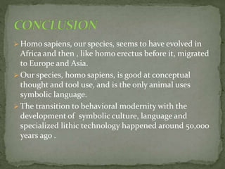 Evolution of Man | PPTX