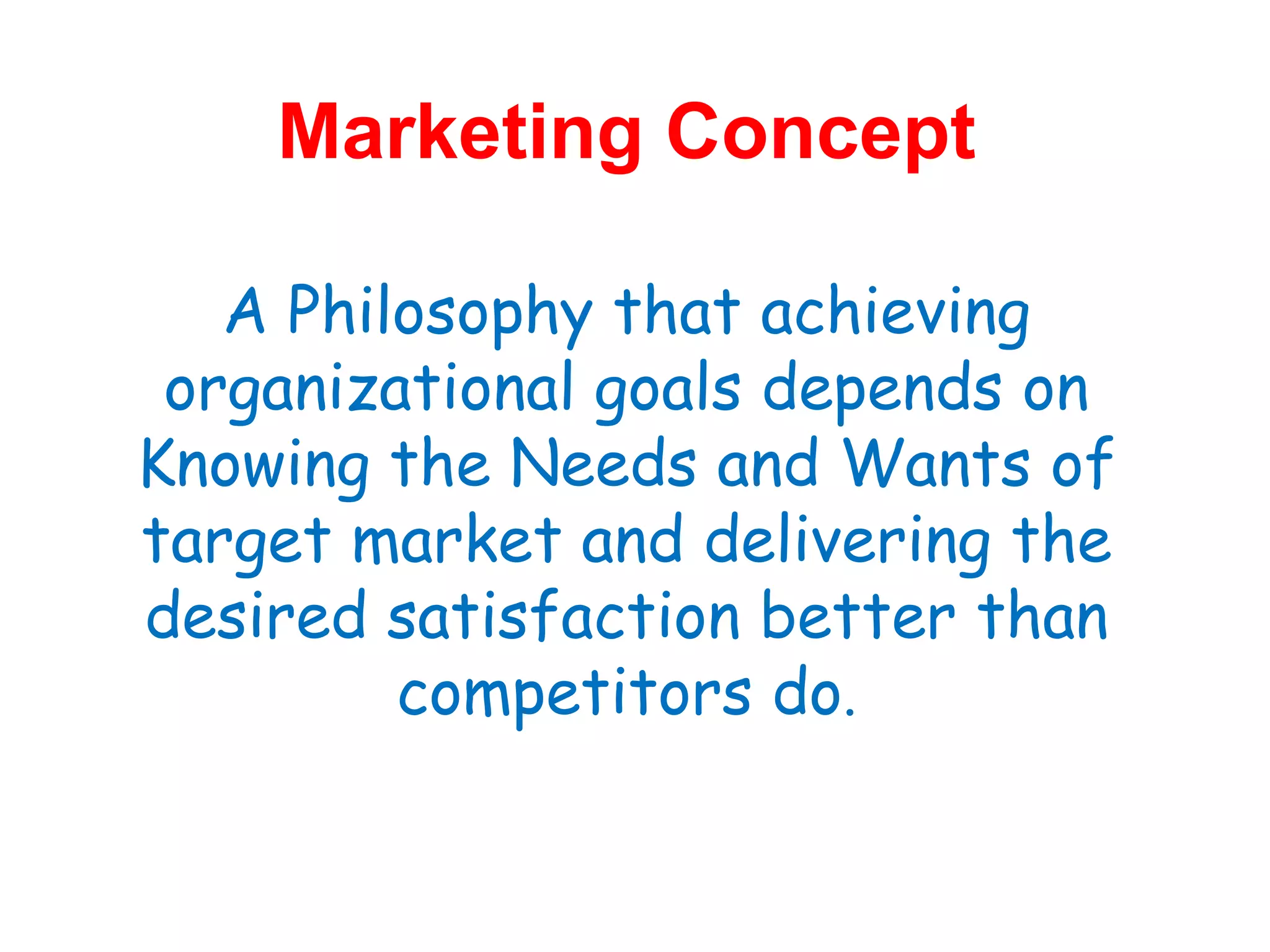 Evolution of marketing concept | PPTX
